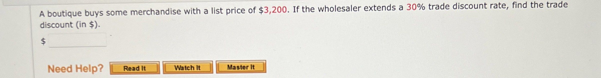 Solved A boutique buys some merchandise with a list price of | Chegg.com