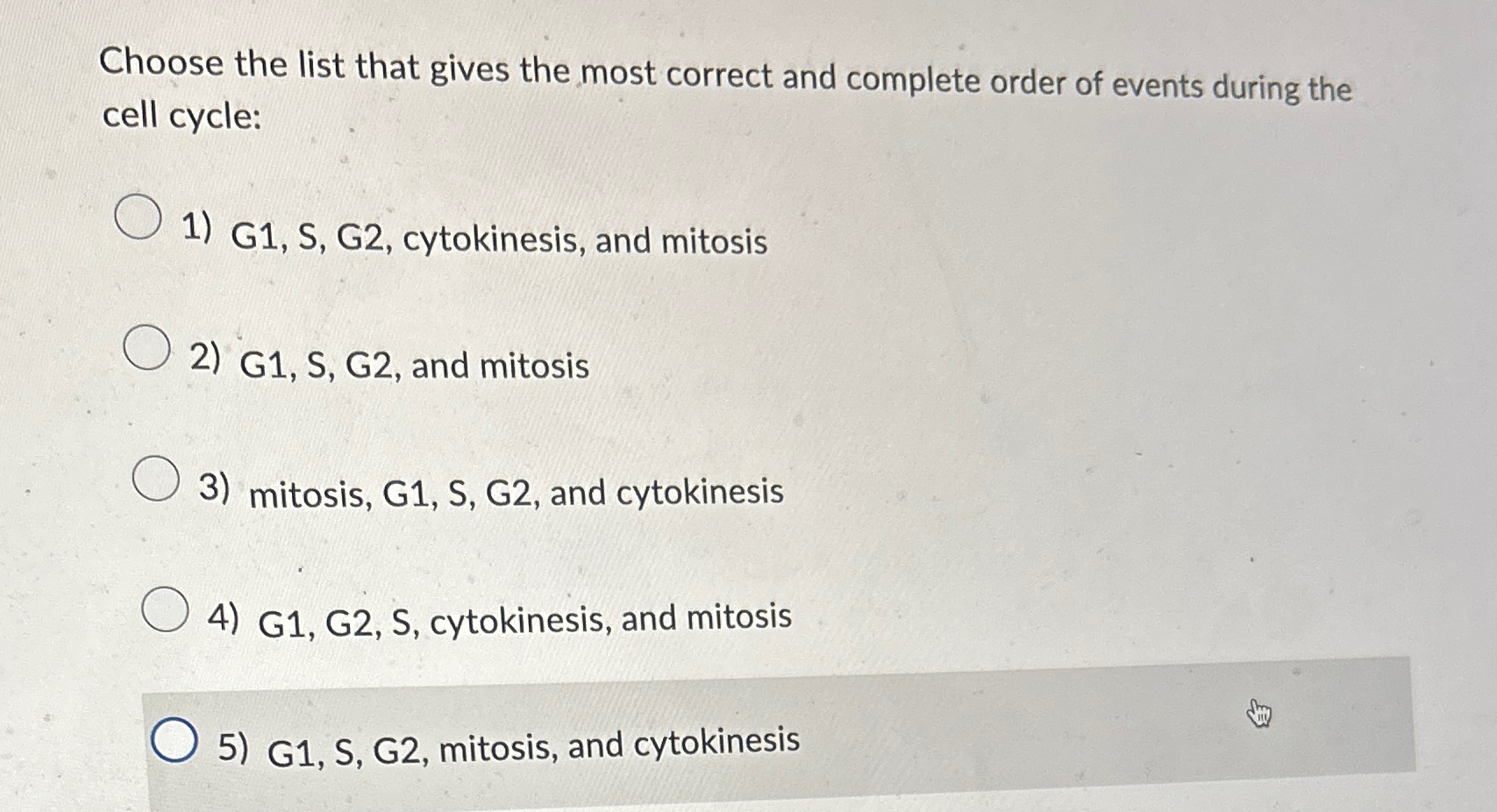 Solved Choose the list that gives the most correct and | Chegg.com