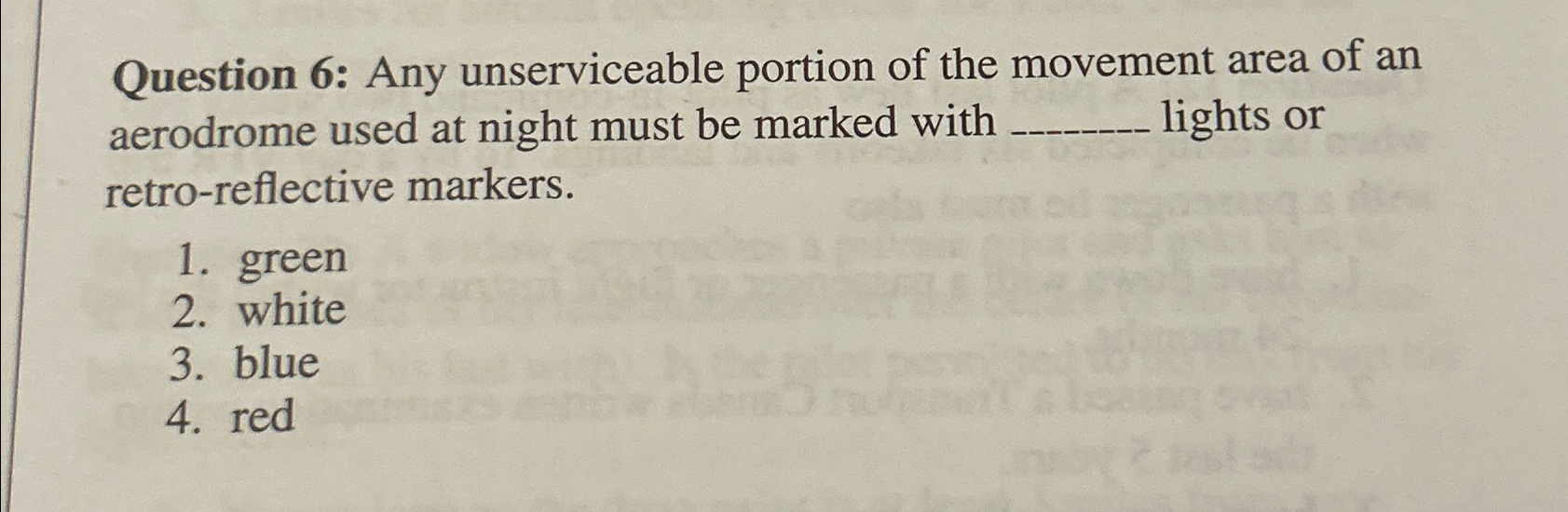 Solved Question 6: Any unserviceable portion of the movement | Chegg.com