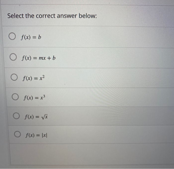 Solved Identify the parent function of the function whose | Chegg.com