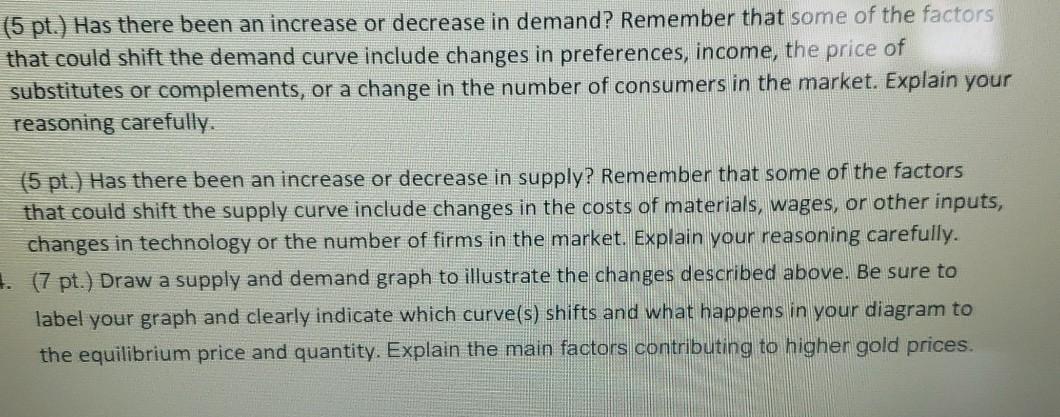 Solved (5 pt.) Has there been an increase or decrease in | Chegg.com
