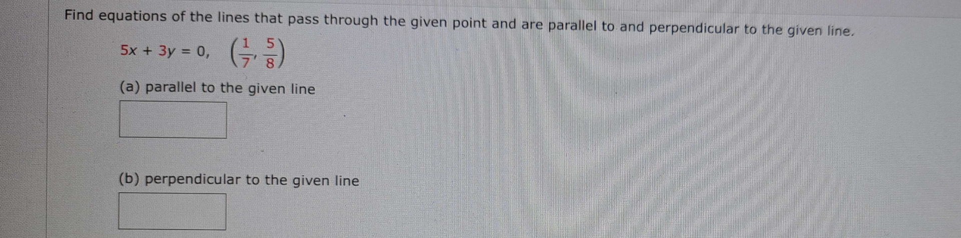 Solved Find equations of the lines that pass through the | Chegg.com