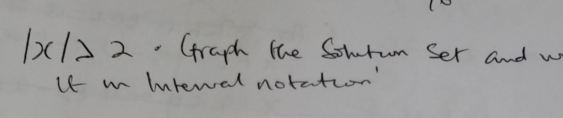 Solved bela2. Graph 2. Graph the Solution set and we G it | Chegg.com