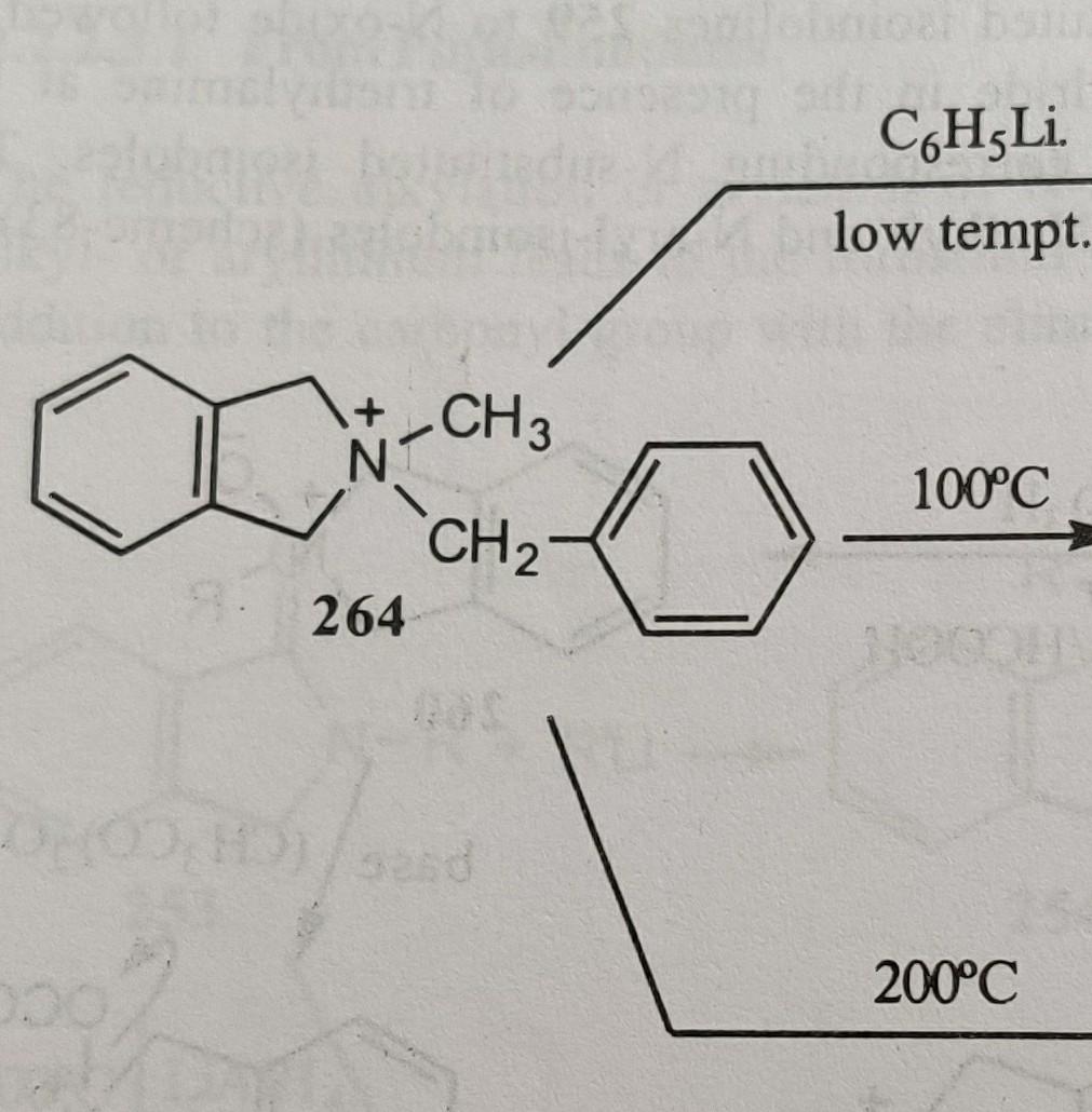 Solved H3C N 400—500°C N H5C6 N. 1 C6H5 27 C6HsLi. low | Chegg.com