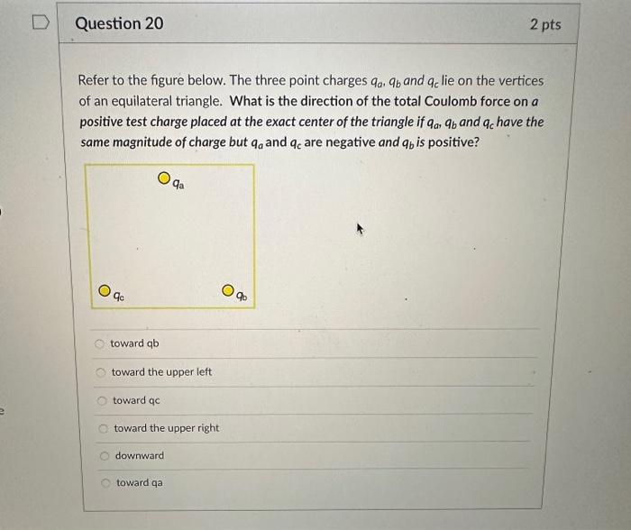Solved Refer to the figure below. The three point charges | Chegg.com