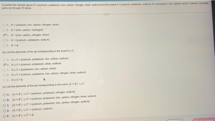 Solved If S={0,1,2,3,4,5,6,7,B,9}, and | Chegg.com