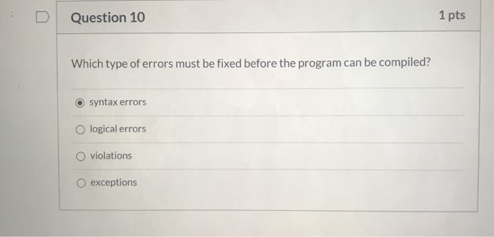 Solved 1 pts Question 3 Python is considered a good first | Chegg.com
