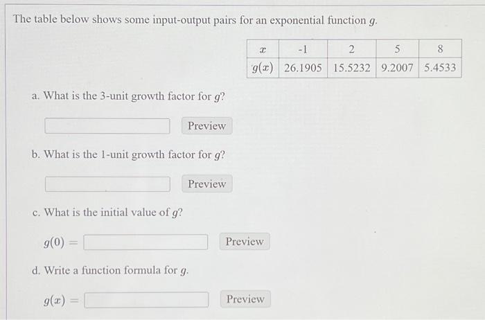 Solved The table below shows some input-output pairs for an | Chegg.com