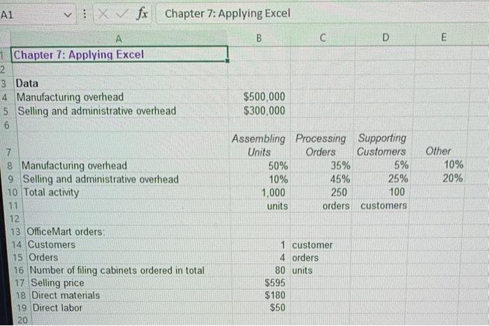 Solved Enter a formula into each of the cells marked with a | Chegg.com