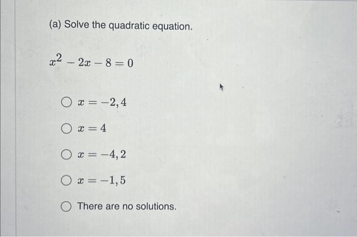 Solved Solve the quadratic equation x2+4x−21=0 Input the | Chegg.com