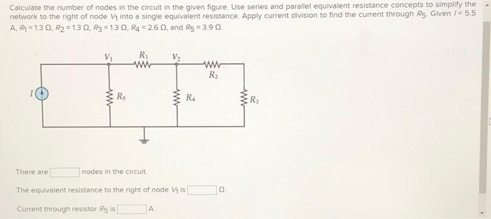 Solved Calculate the number of nodes in the circuit in the | Chegg.com