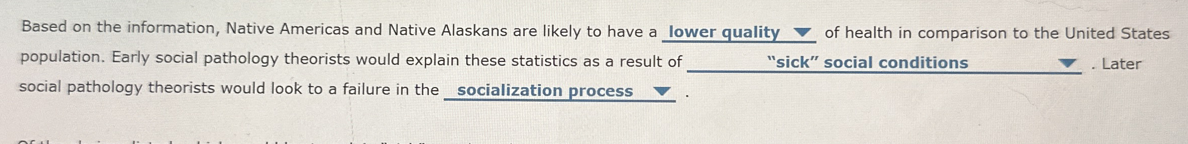 Solved Based on the information, Native Americas and Native | Chegg.com