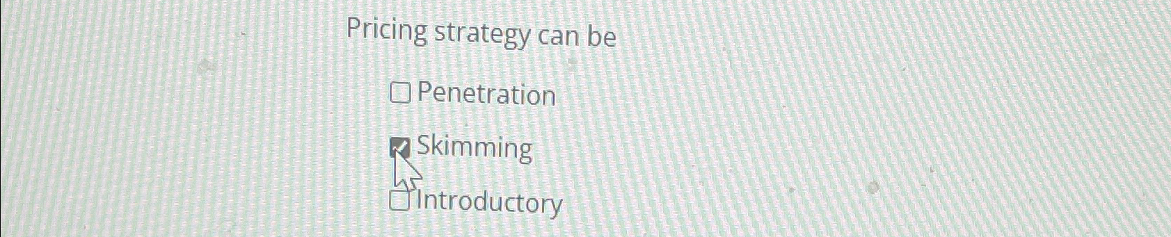 Solved Pricing strategy can | Chegg.com