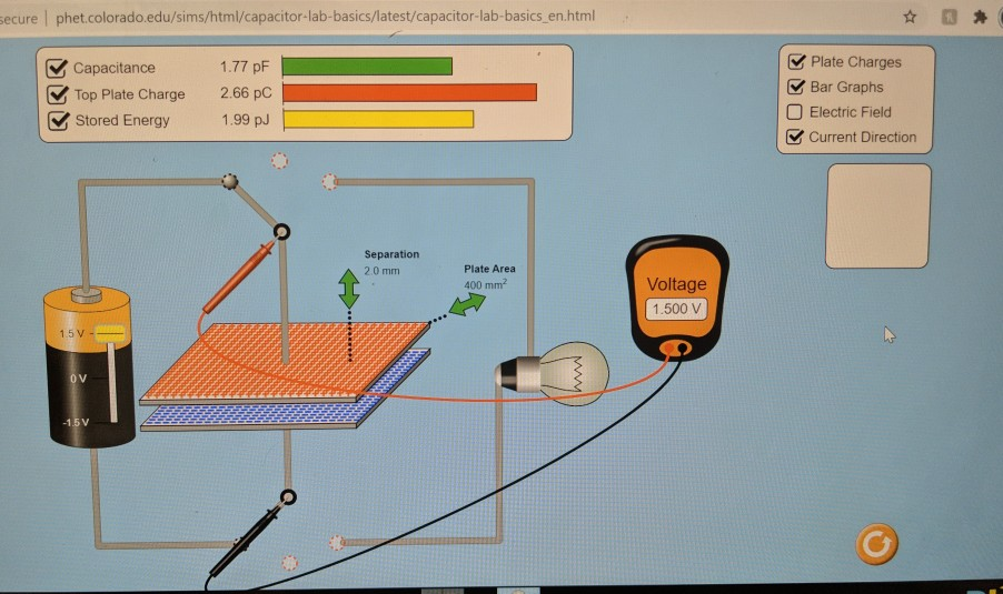 Second Part: Capacitance, Charge, and Voltage: Q=CV | Chegg.com