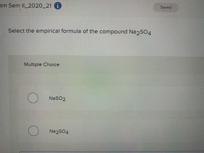 Solved am Sem IL_2020_21 ( Saved Select the empirical | Chegg.com