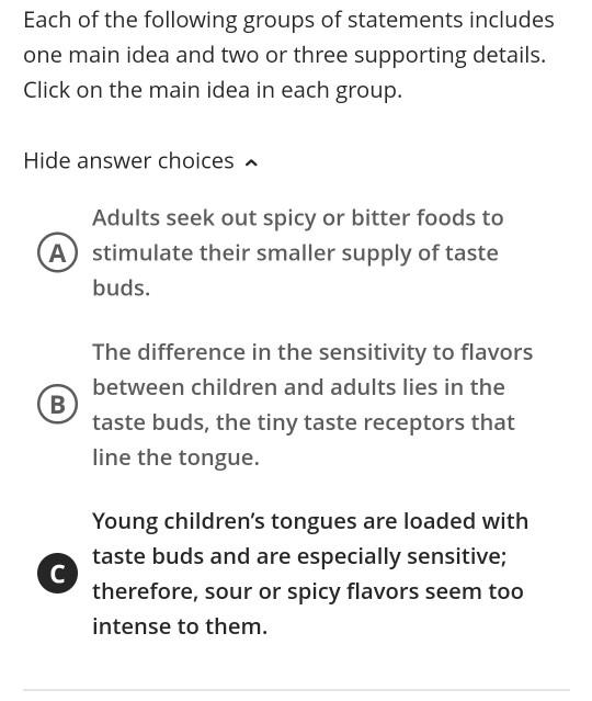 Solved Each of the following groups of statements includes | Chegg.com