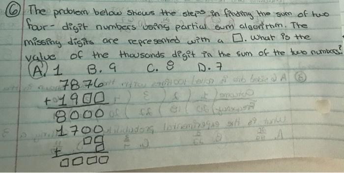 Solved The problem below shows the steps an finding the sum | Chegg.com