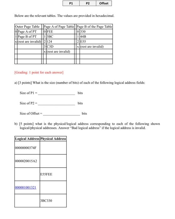 Solved Below are the relevant tables. The values are | Chegg.com