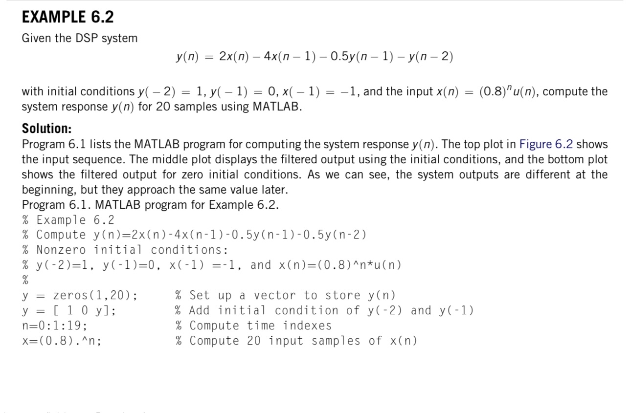 Solved Using Labview, recreate example 6.2 ﻿using their IIR | Chegg.com