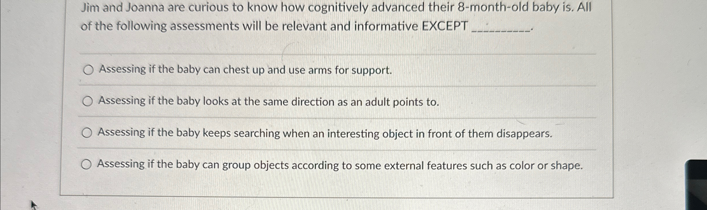 Solved Jim and Joanna are curious to know how cognitively | Chegg.com