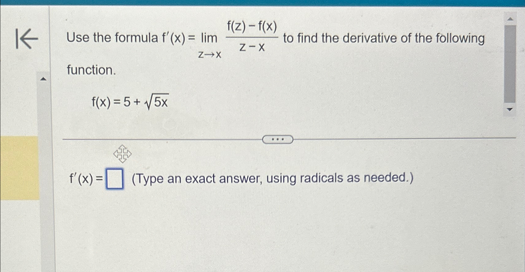 Solved Use The Formula F X Limz→xf Z F X Z X ﻿to Find The