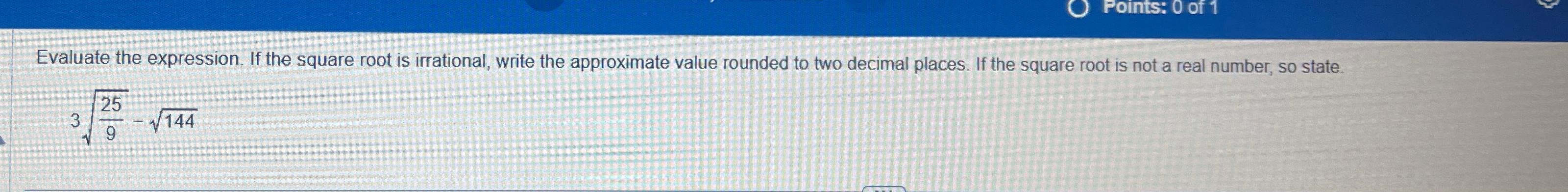 Solved Evaluate the expression. If the square root is | Chegg.com