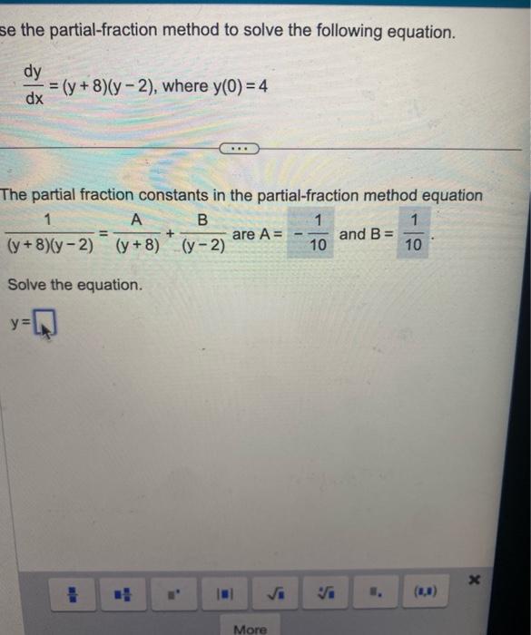 Solved se the partial-fraction method to solve the following | Chegg.com