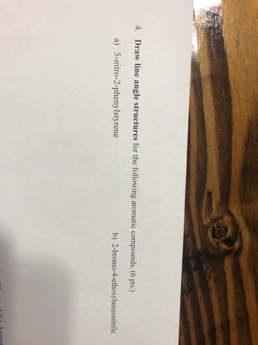 Solved 4. Draw line angle structures for the following | Chegg.com