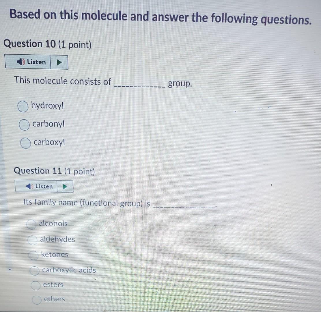 Solved Molecule 4 Question 10 12 Molecule 4 Based On