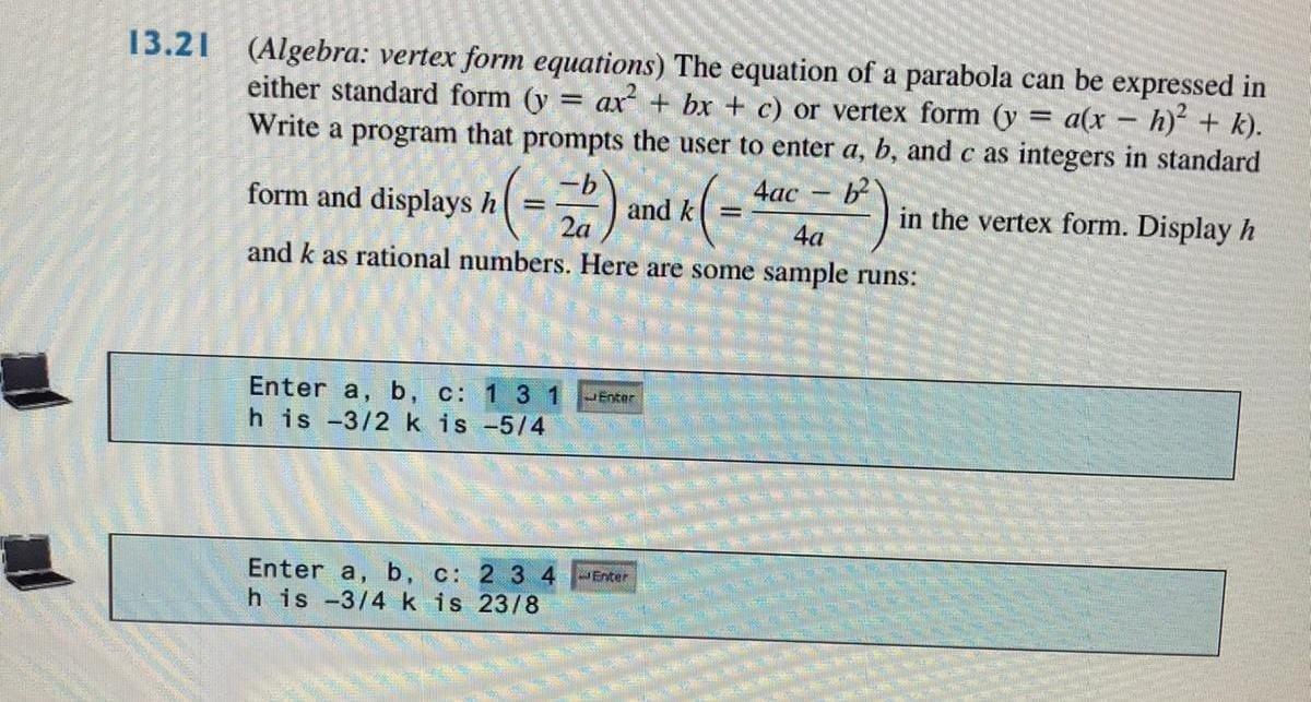 Solved 3.2 (Algebra: vertex form equations) The equation of | Chegg.com