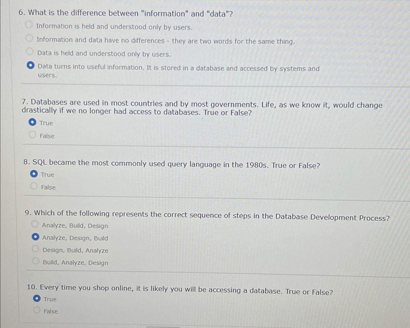 Solved What is the difference between "information" and | Chegg.com