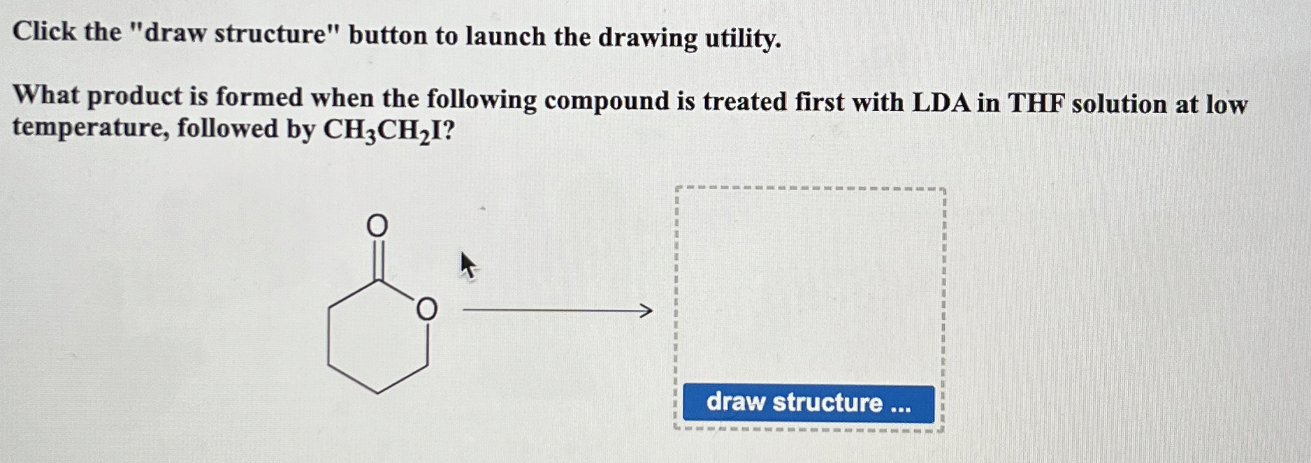 Solved Click the "draw structure" button to launch the | Chegg.com