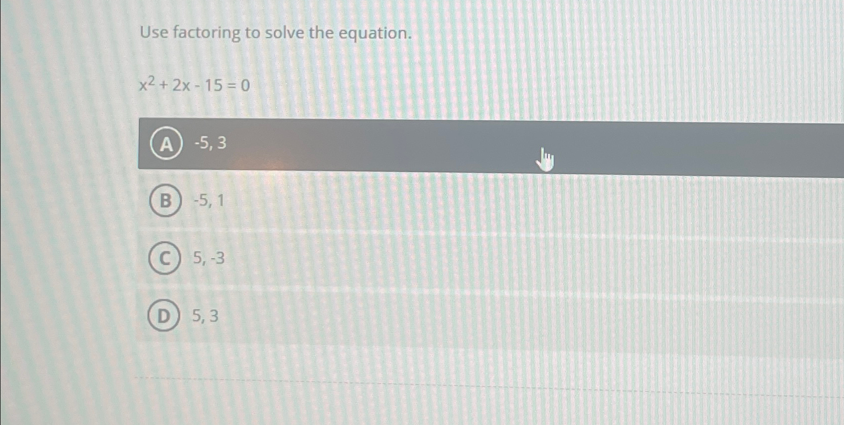Solved Use factoring to solve the | Chegg.com