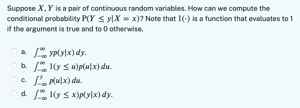 Solved Suppose x,Y ﻿is a pair of continuous random | Chegg.com
