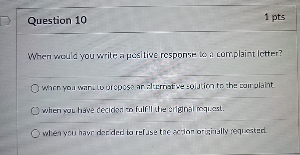 Solved Question 101 ﻿ptsWhen would you write a positive | Chegg.com