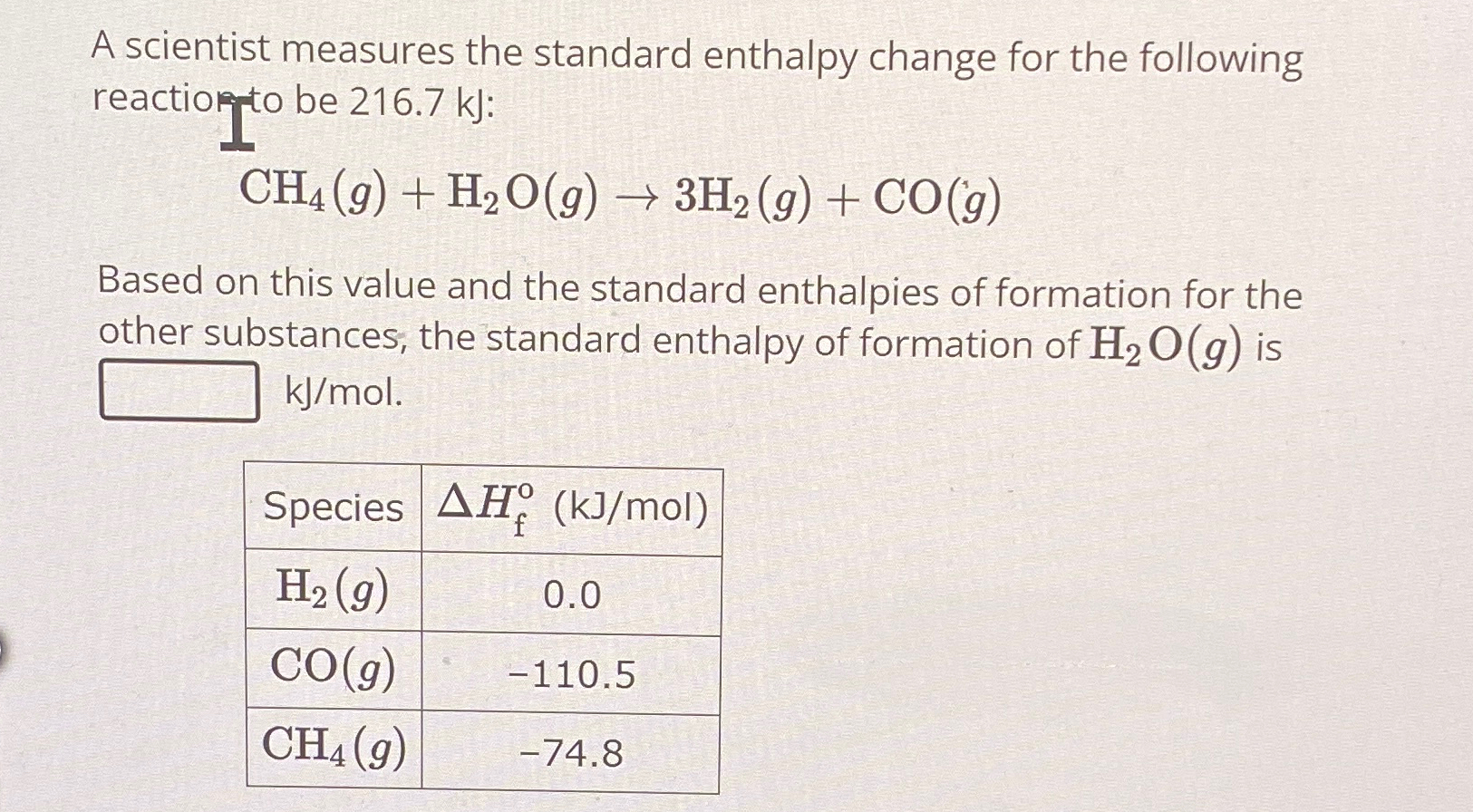 Solved A scientist measures the standard enthalpy change for | Chegg.com