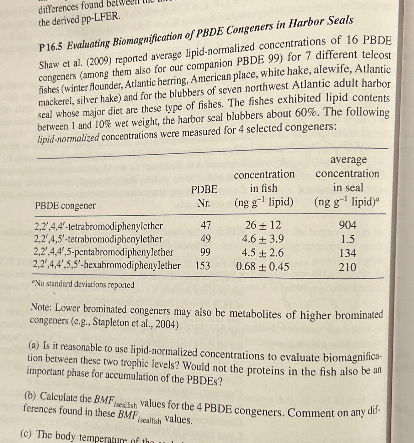 Solved the derived pp-LFER.P16.5 ﻿Evaluating | Chegg.com