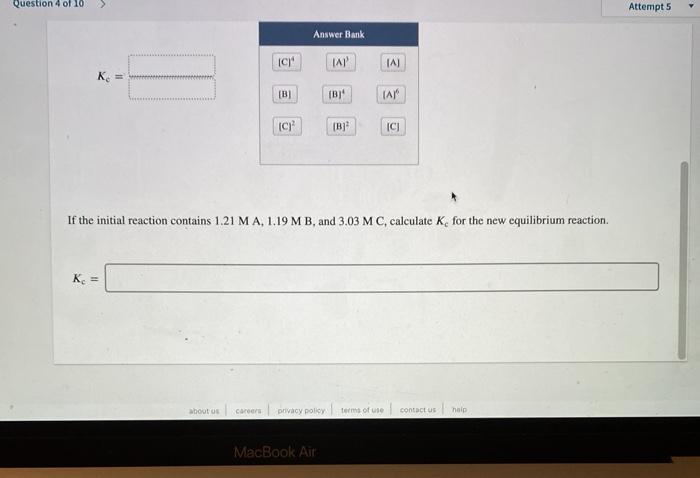 Solved Consider the equilibrium reaction 3A+B=20 After | Chegg.com