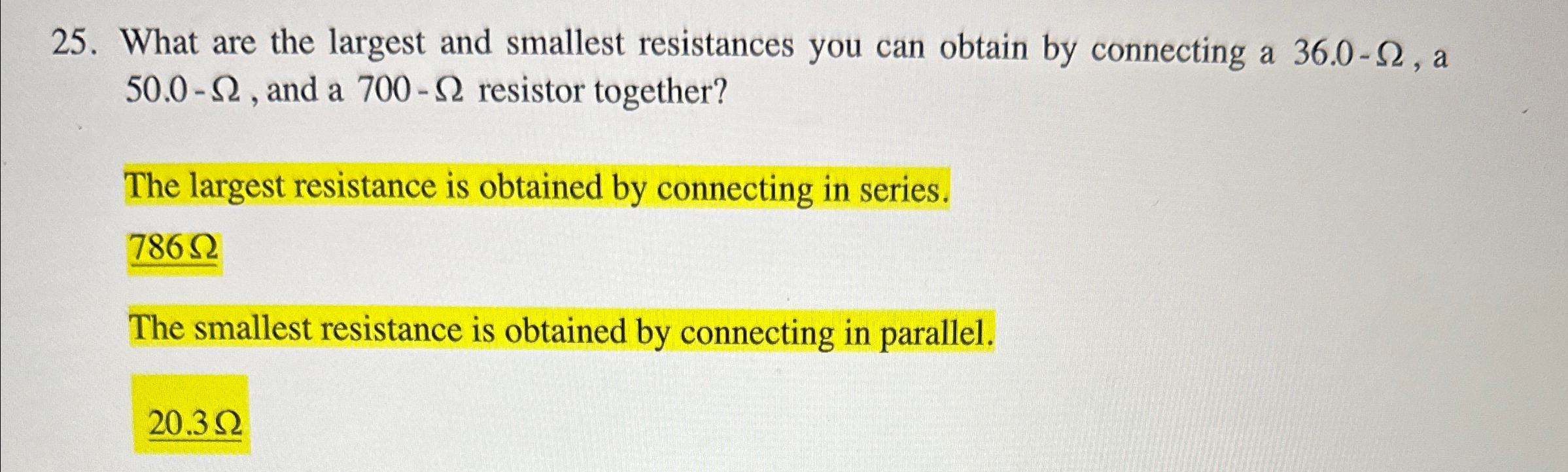 Solved What are the largest and smallest resistances you can | Chegg.com
