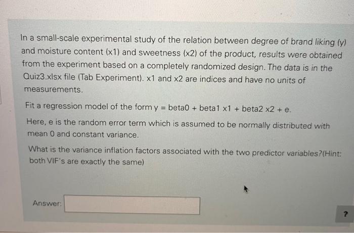 Solved You are tasked with predicting how different variable | Chegg.com