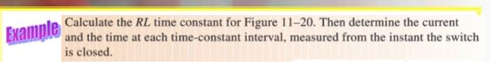 Solved Calculate the RL time constant for Figure 11-20. Then | Chegg.com