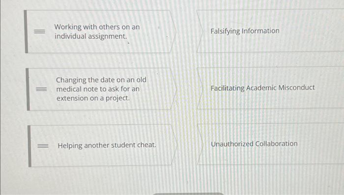 = Working with others on an individual assignment. | Chegg.com