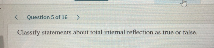 Solved Classify statements about total | Chegg.com