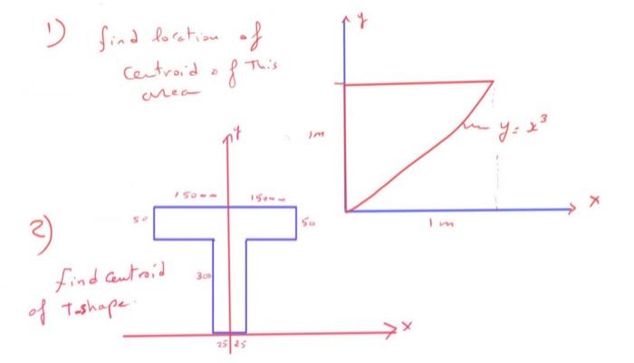 Solved STATICS 1) Find the location of centroid of this | Chegg.com