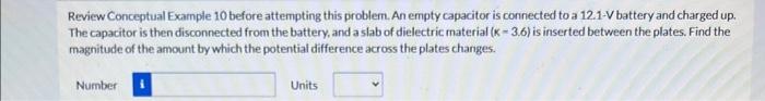 Solved Review Conceptual Example 10 before attempting this | Chegg.com