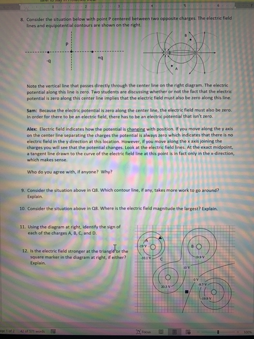Solved 8. Consider the situation below with point P centered | Chegg.com