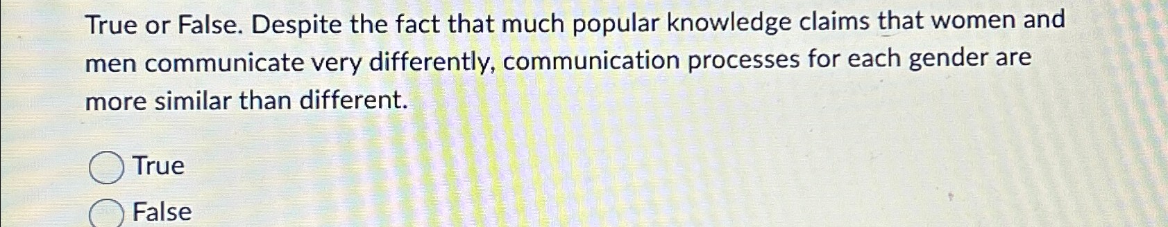 Solved True or False. Despite the fact that much popular | Chegg.com