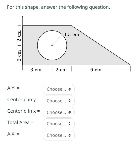 Solved For this shape, answer the following | Chegg.com
