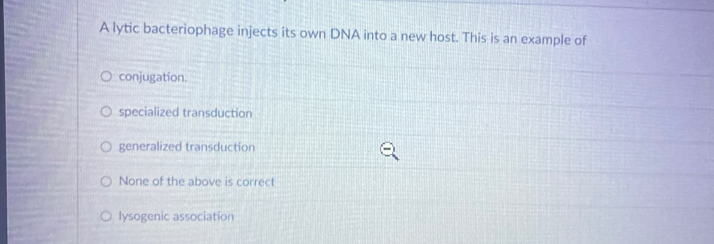 Solved Alytic bacteriophage injects its own DNA into a new | Chegg.com