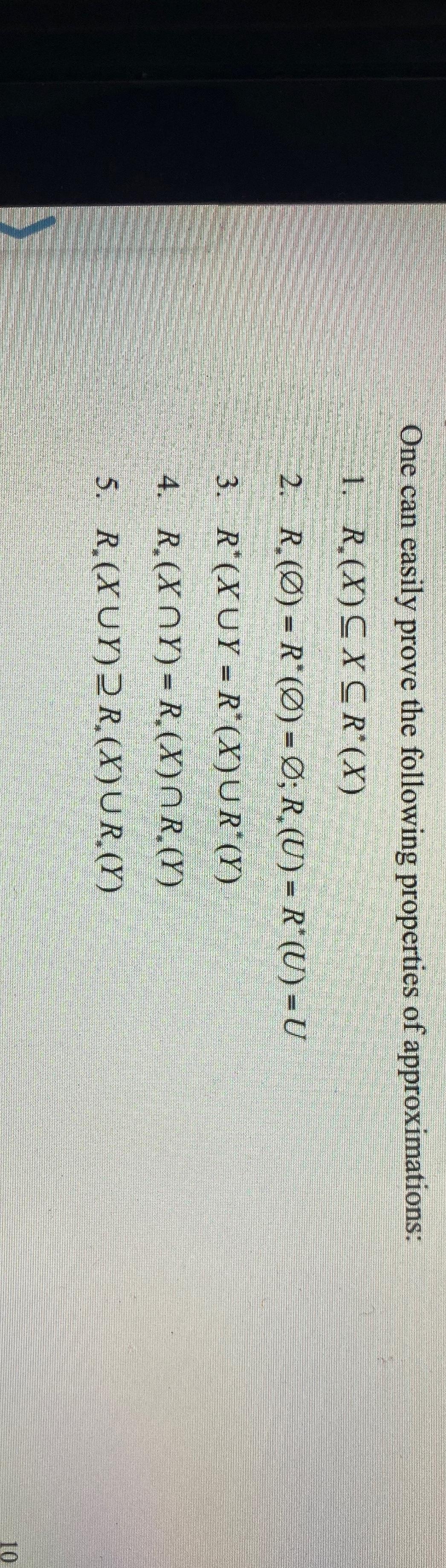 Solved One can easily prove the following properties of | Chegg.com